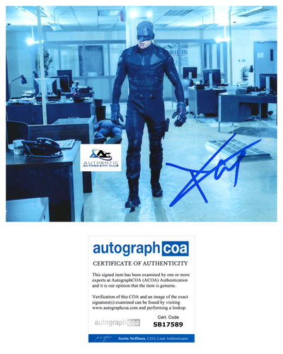 CHARLIE COX AUTOGRAPH SIGNED 8X10 PHOTO DAREDEVIL MATT MURDOCK ACOA | eBay