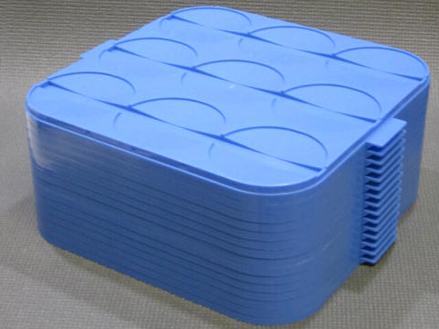 H51-01-0603 Entegris / Fluoroware 100mm (4") Wafer Tray (Lot of 4 ...