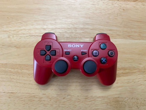 Sony Playstation 3 PS3 DualShock 3 Controller Red Genuine OEM CECHZC2U ...