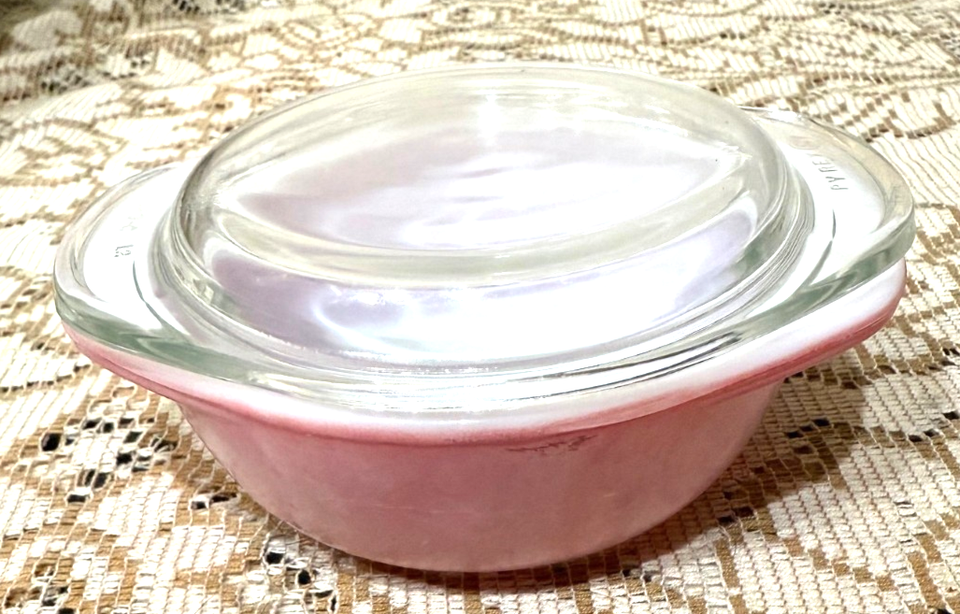 Rare Vintage PYREX 080 Flamingo Pink Mini Pyrex Bowl & Lid Oven ...