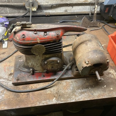 Vintage Art Deco, Sears Roebuck Craftsman Running Air Compressor | eBay