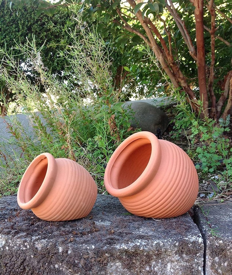 Different Sized Natural Terracotta Fallen Pots or Hanging Pots | eBay