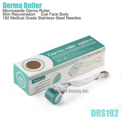 192 Titanium Pins Derma Roller Skin Therapy Anti Acne Scars Wrinkles ...