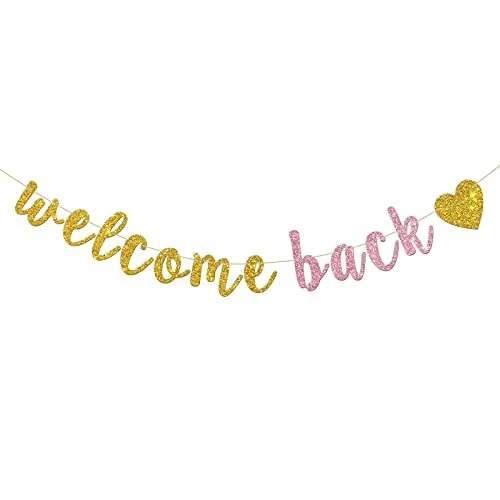 Moving Welcome Sign Glitter