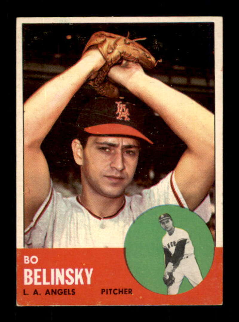 1963 Topps #33 Bo Belinsky VGEX Angels 556058 | eBay