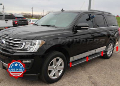2018-2024 Ford Expedition Body Side Rocker Panel Trim Stainless Steel 7 ...
