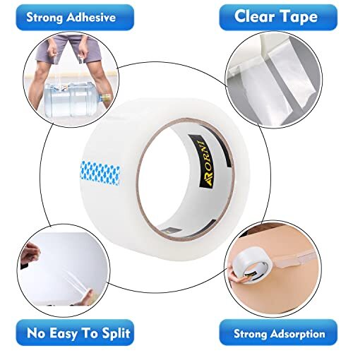 Clear Packing Tape Heavy Duty Refill Rolls Sealing Great For Packing ...