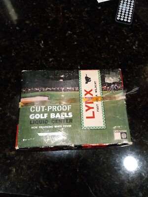 Japan Kabriko Liquid Center LYNX GOLF BALLS Guaranteed Cut-Proof (12 ...