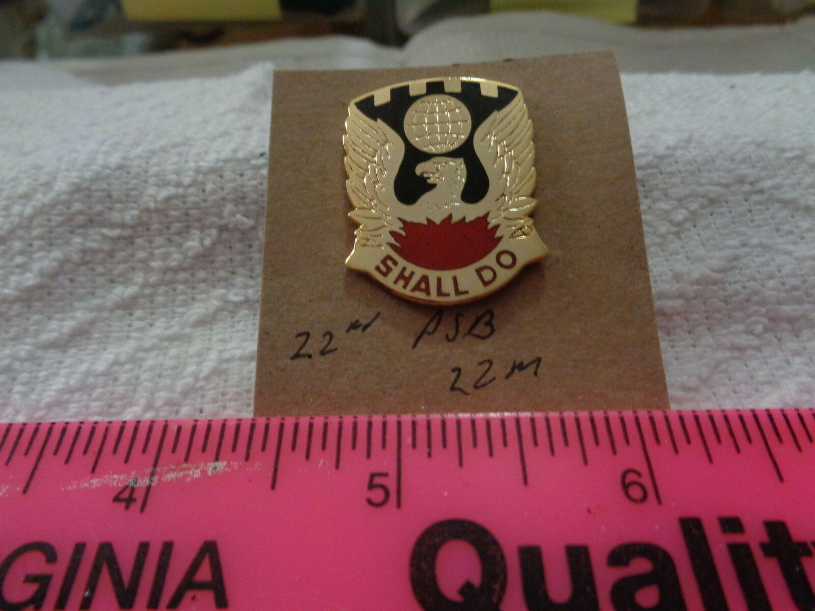 22nd Personnel Service Battalion 22M Unit Crest, DI, DUI (DRAW#W13) | eBay