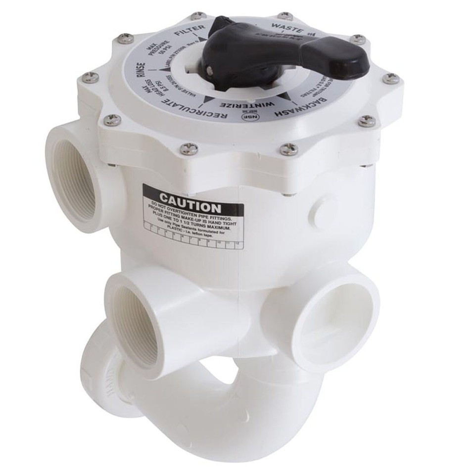 Multiport Valve, American Products/Pentair, 2" Thd, 6 Pos 788379674366 ...