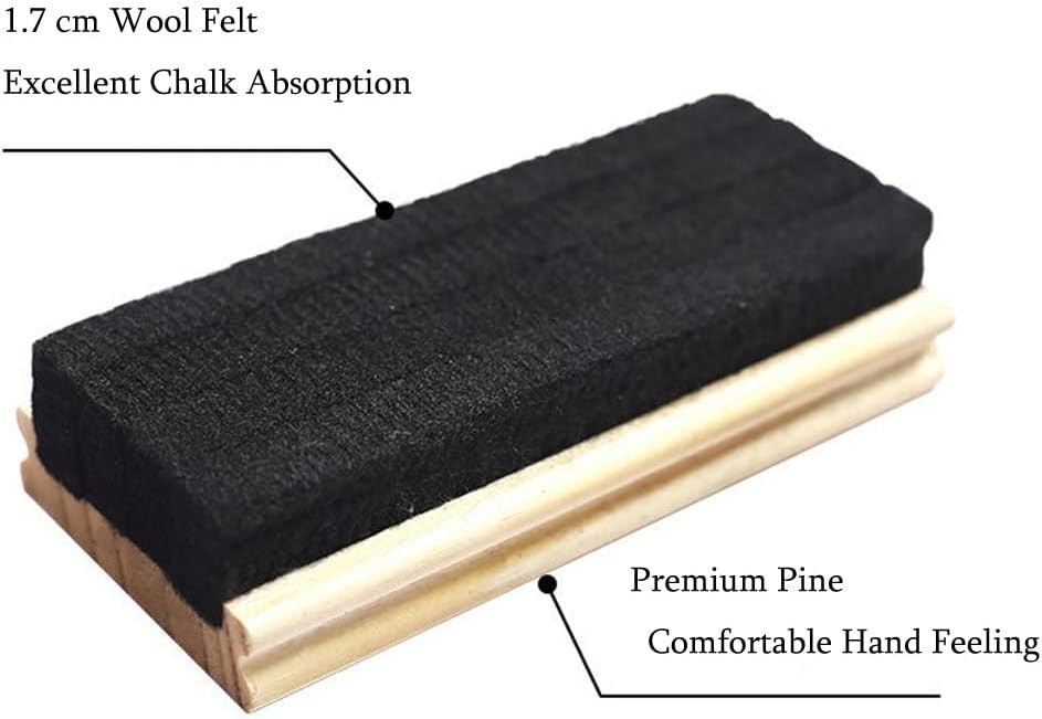 3-Pack Premium Wool Felt Blackboard Erasers - Dust-Free | eBay