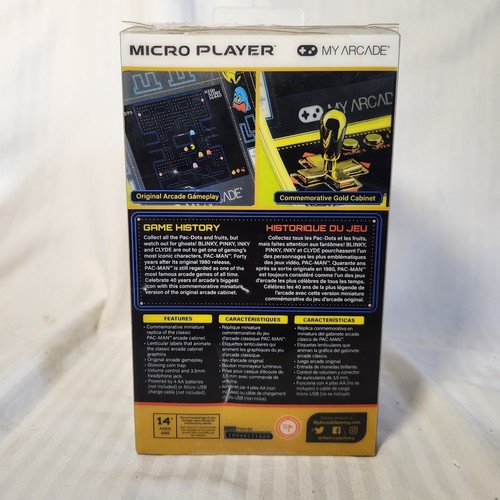 My Arcade Pac-Man 40th Anniversary Micro Player In Opened Box ...