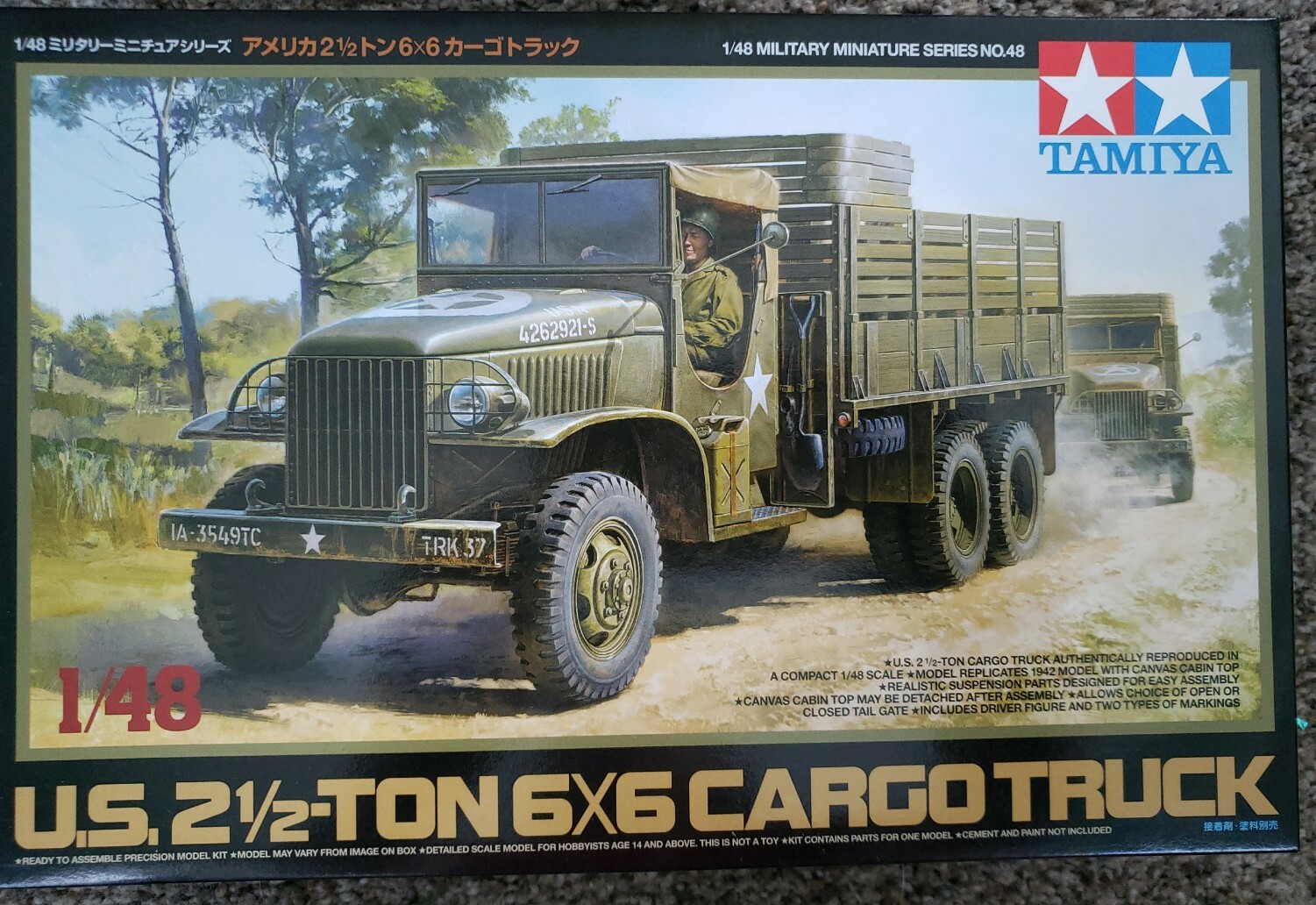 Tamiya 1/48 Series NO. 48 'U.S.21/2-TON 6x6 CARGO TRUCK' #32548 NIB | eBay
