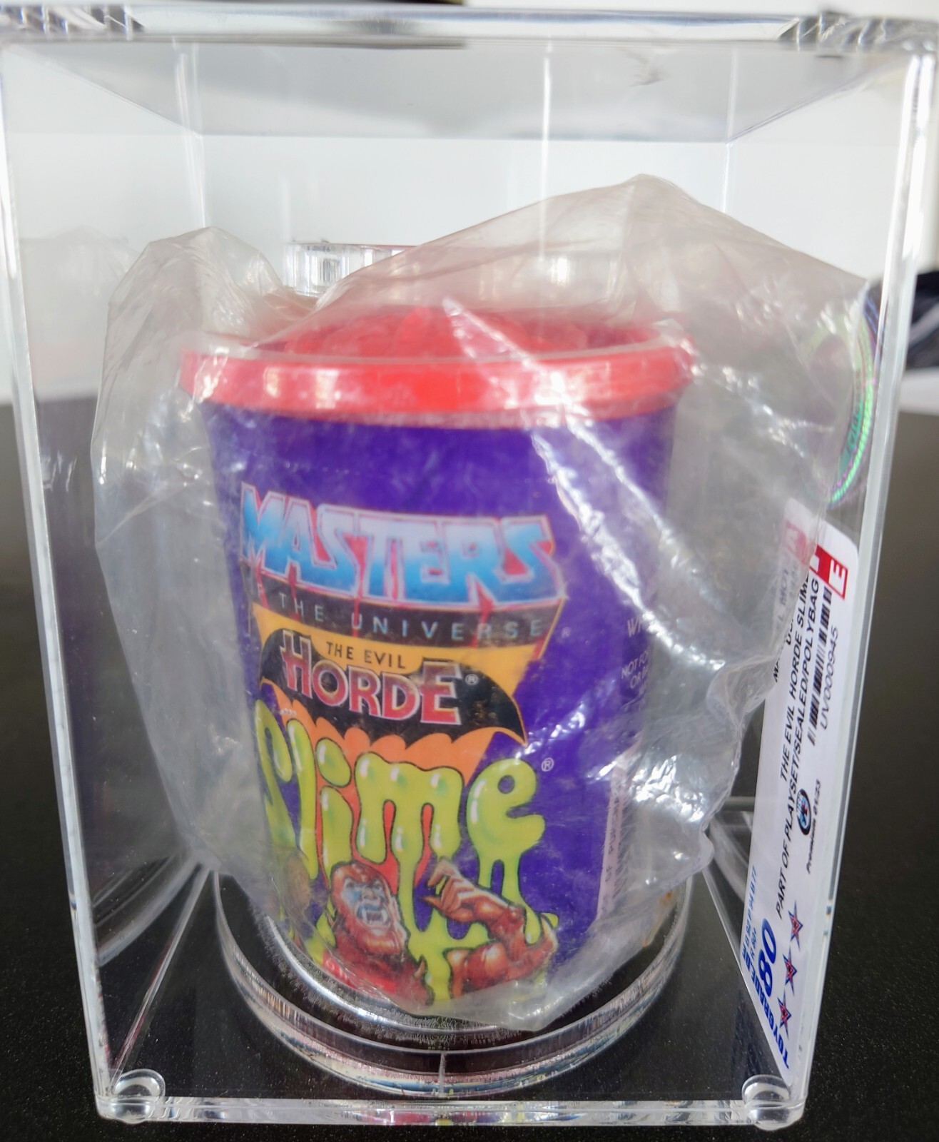 MOTU masters of the universe slime can pit Graded AFE 80 slime ooze ...