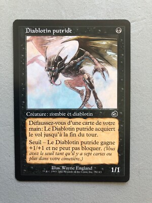 Mtg Carte Magic Torment Putrid Imp Diablotin putride Fr French NM/LP | eBay