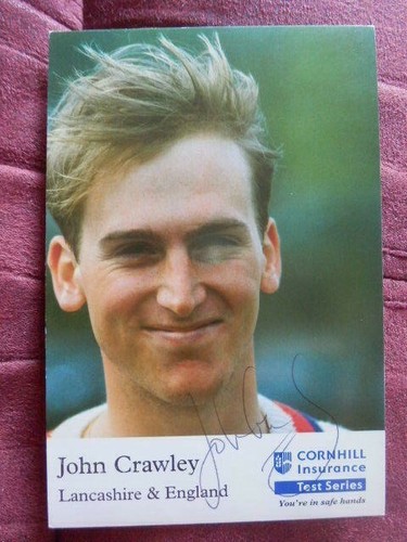 JOHN CRAWLEY - ENGLAND CRICKETER - AUTOGRAPHED PHOTO | eBay UK