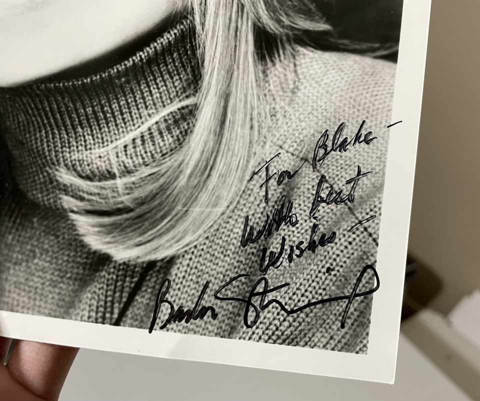 Barbra Streisand Signed Autographed 8 x 10 Photo BECKETT BAS LOA | eBay