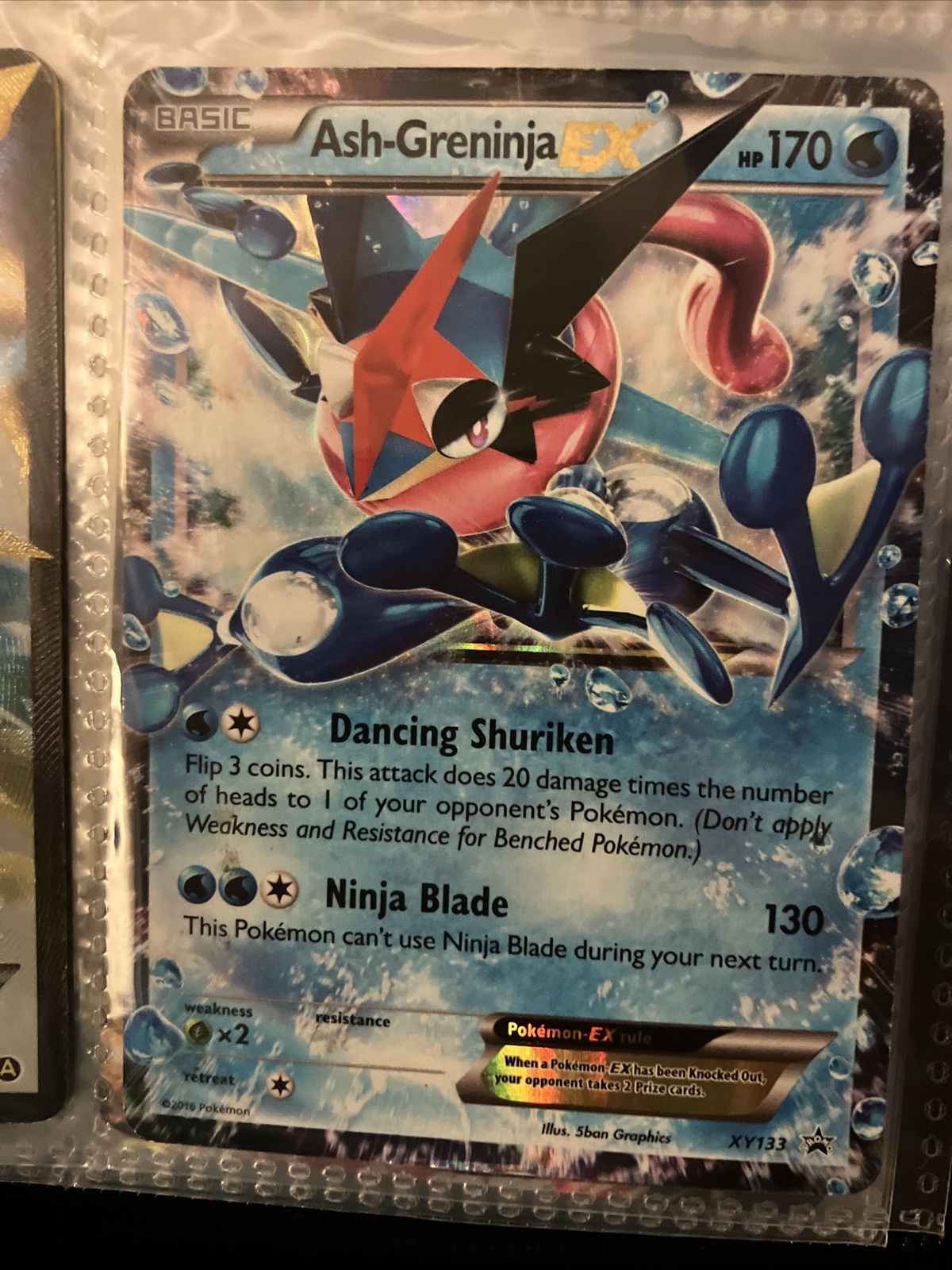 Ash-Greninja EX 2016 Pokemon XY Black Star Promos Foil Card #XY133 - NM ...