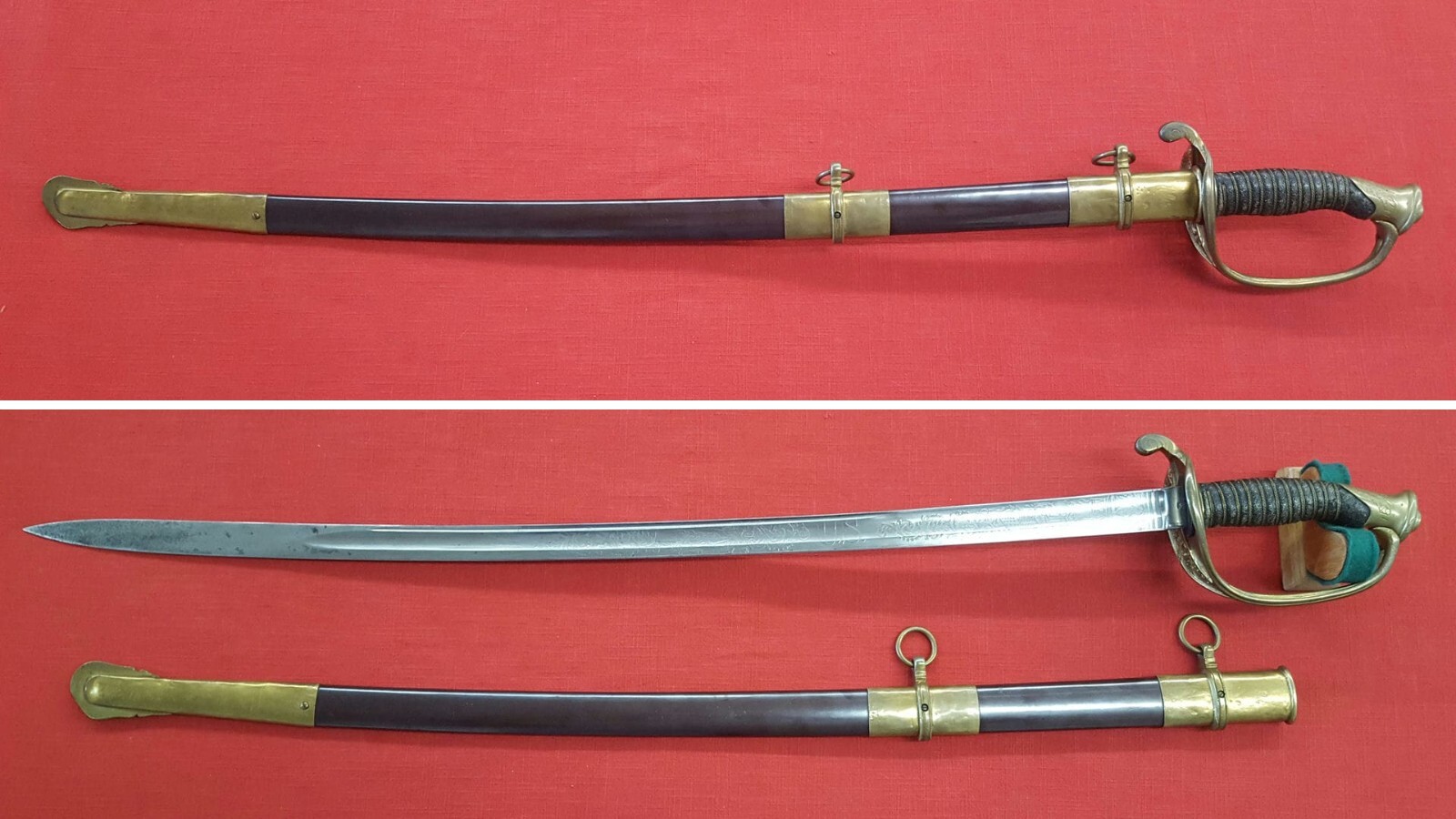 Rare & Fine Civil War Dated U.S. Model 1850 Presentation Mounted ...