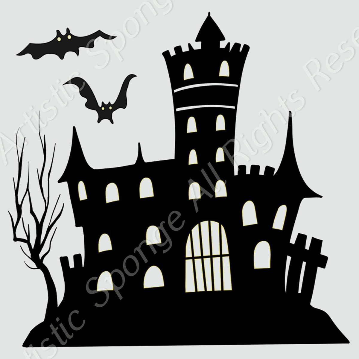 Castle Stencil Template