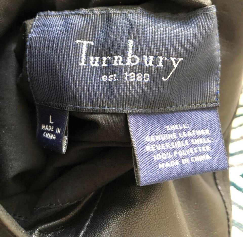 Turnbury Soft Lambskin Genuine Leather Reversible Jacket Black/Tan Men ...