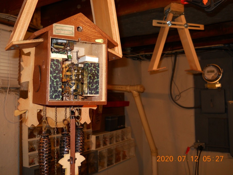 Original Hand Free Hanging Cuckoo Clock Repair Parts Test Stand Bracket ...