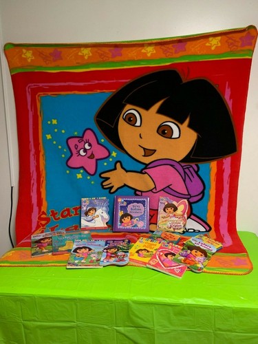 Dora the Explorer Board books and 50 x 60 inch throw | eBay
