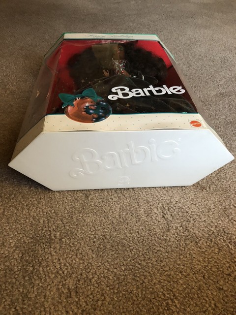 Mattel 1991 African American Happy Holidays Barbie Doll 2696 for sale ...