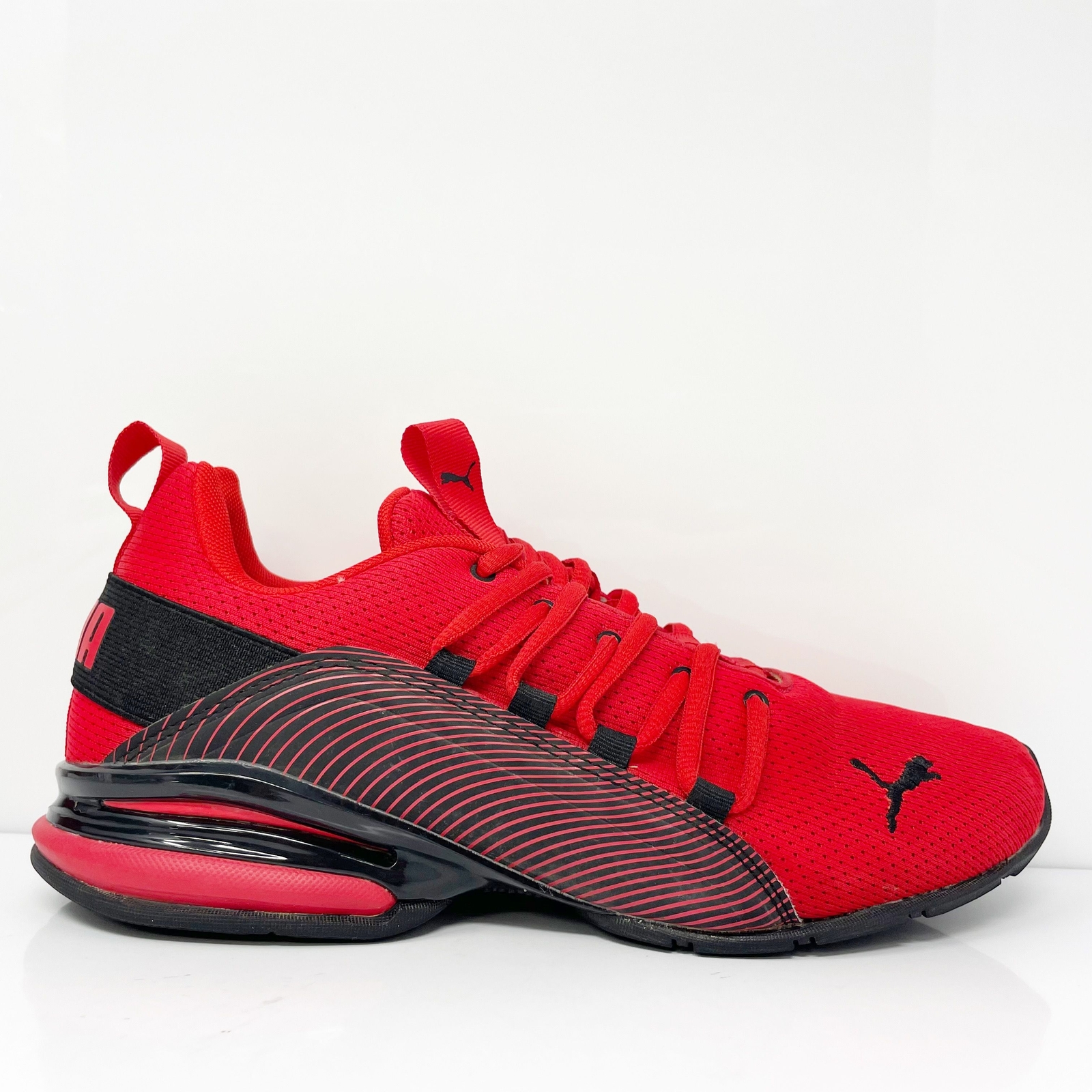 Puma Mens Axelion 376423-01 Red Running Shoes Sneaker… - Gem