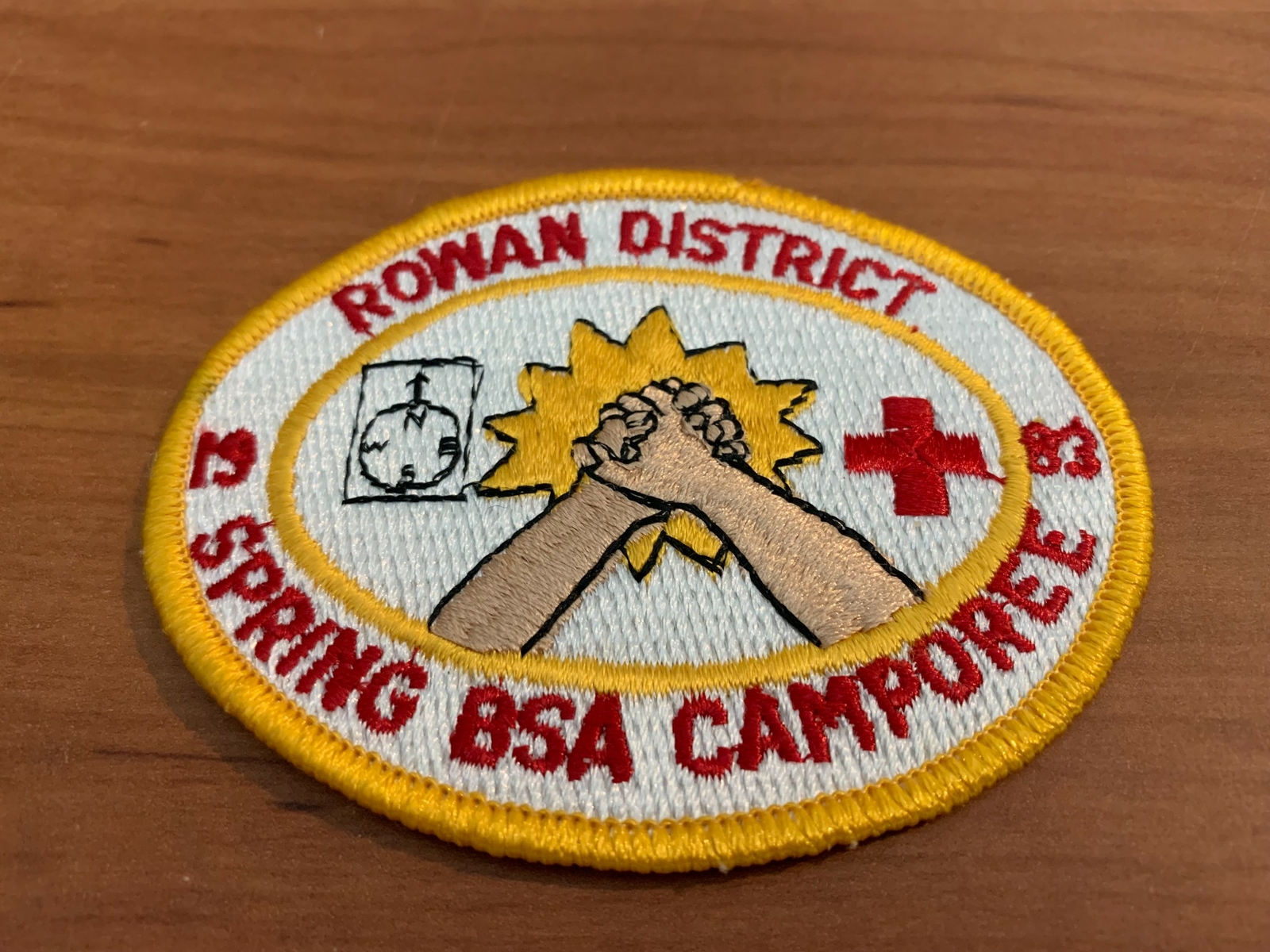 BSA, 1983 Rowan District Spring Camporee Patch, Central North Carolina Council | eBay