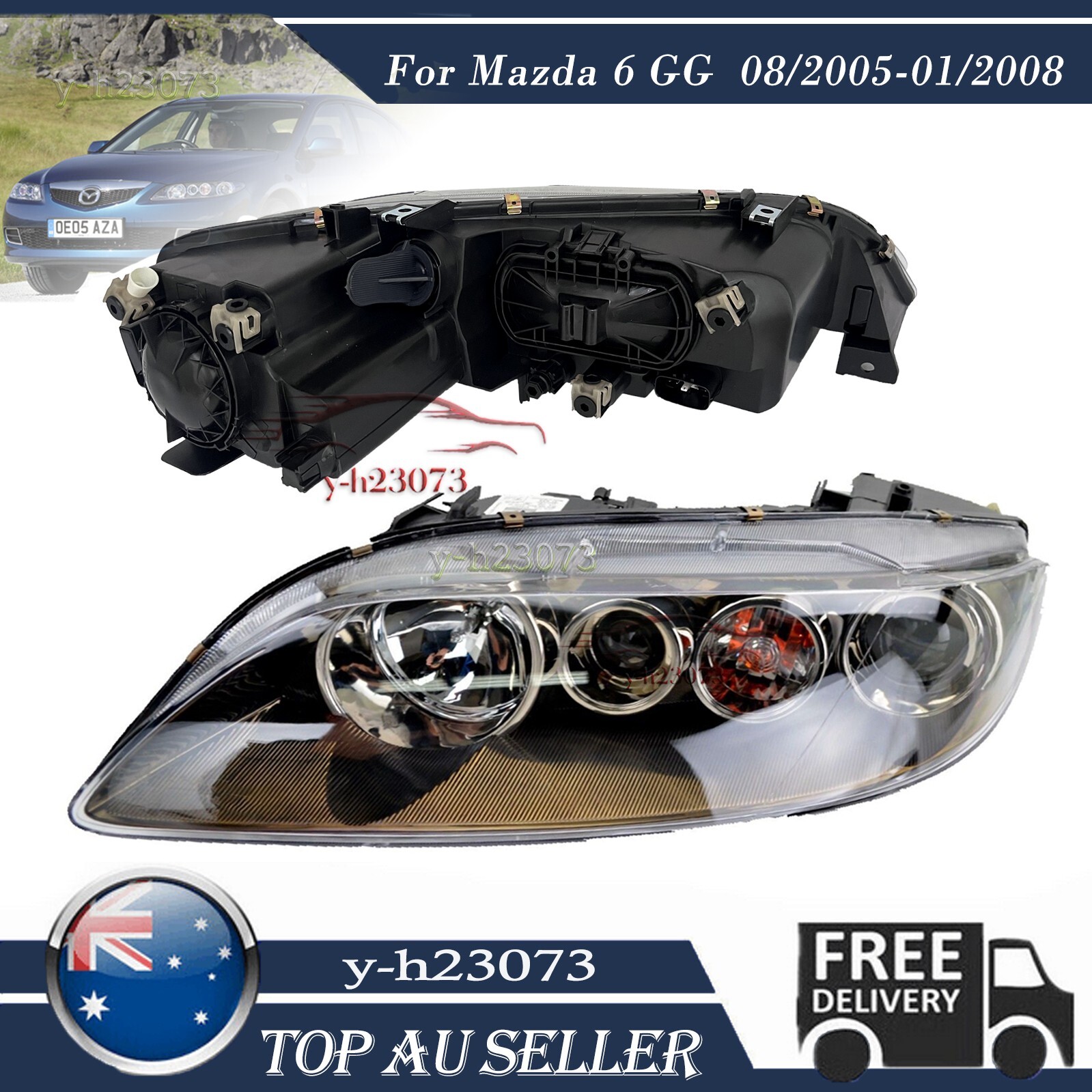 Left Side LH Front Lamp For Mazda 6 GG/GY 08/2005-01/2008 Head Light ...