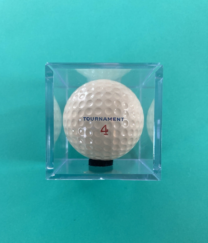 Johnny Bulla Tournament Golf Ball Cadwell Cover w/ Display Cube (1955 ...