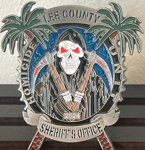 Lee County Florida Sheriff Challenge Coin Police MAJOR CRIMES HOMICIDE ...