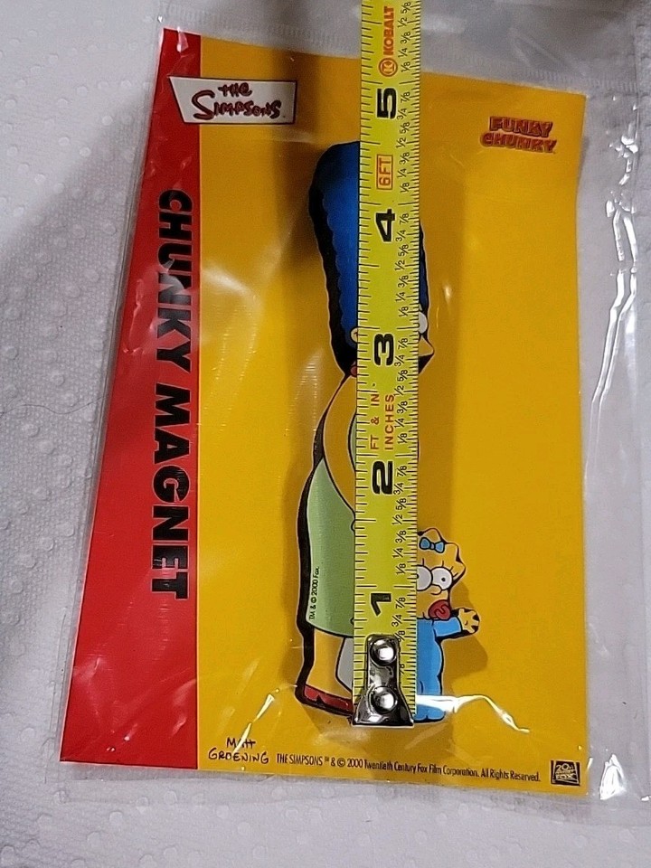 THE SIMPSONS Funky Chunky Magnet Marge Maggie NEW Refrigerator 2000 ...