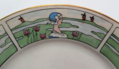 Antique Pickard Artist Sign Ruth Alexander Arts & Crafts DUTCH GIRL ...