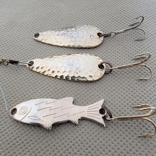 LOT 3 Vintage Atlantic Lures Fishing Gold 1 Flash Fish Goldfish, 2 ...