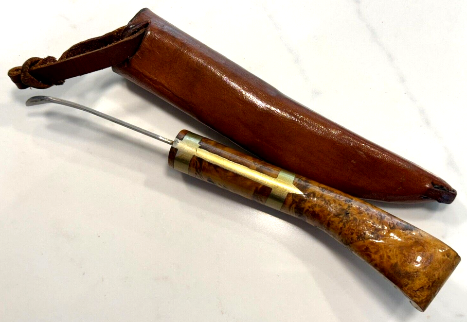 CROOKED KNIFE MAPLE HANDLED MOCOTAUGAN WOODWORKING LATE 19TH/EARLY 20TH ...