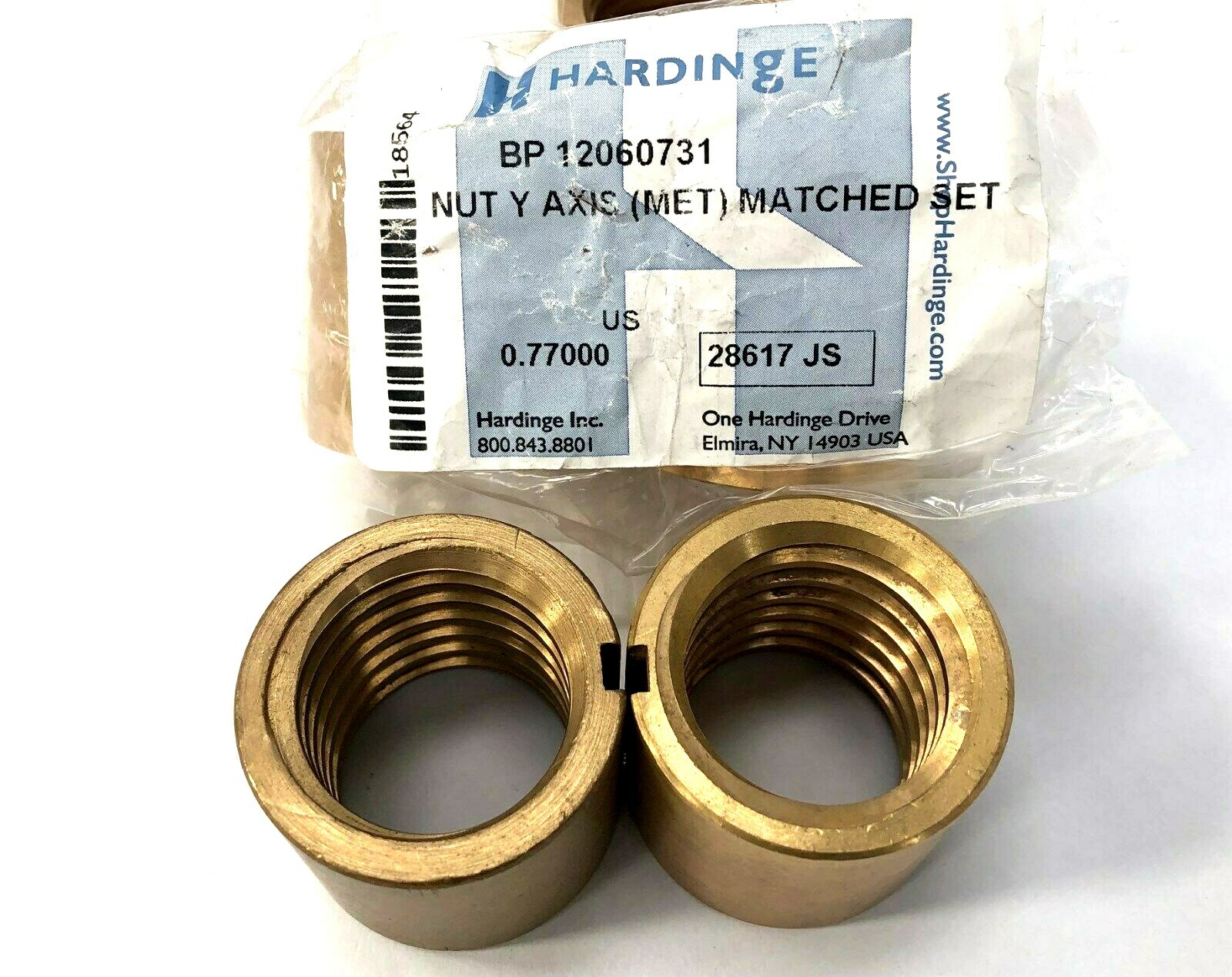 GENUINE Bridgeport 2J Turret Mill METRIC Cross Feed Nuts BP12060731 was ...