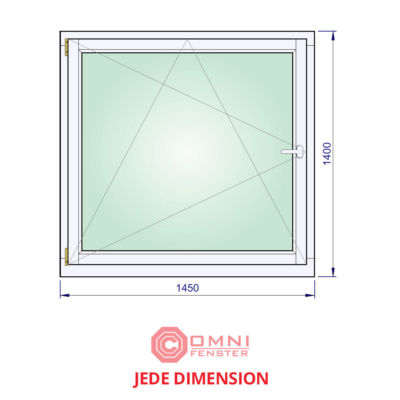 Großes Holzfenster 145 x 140cm 1-flg Kipp-Dreh | Meranti Holz Fenster ...