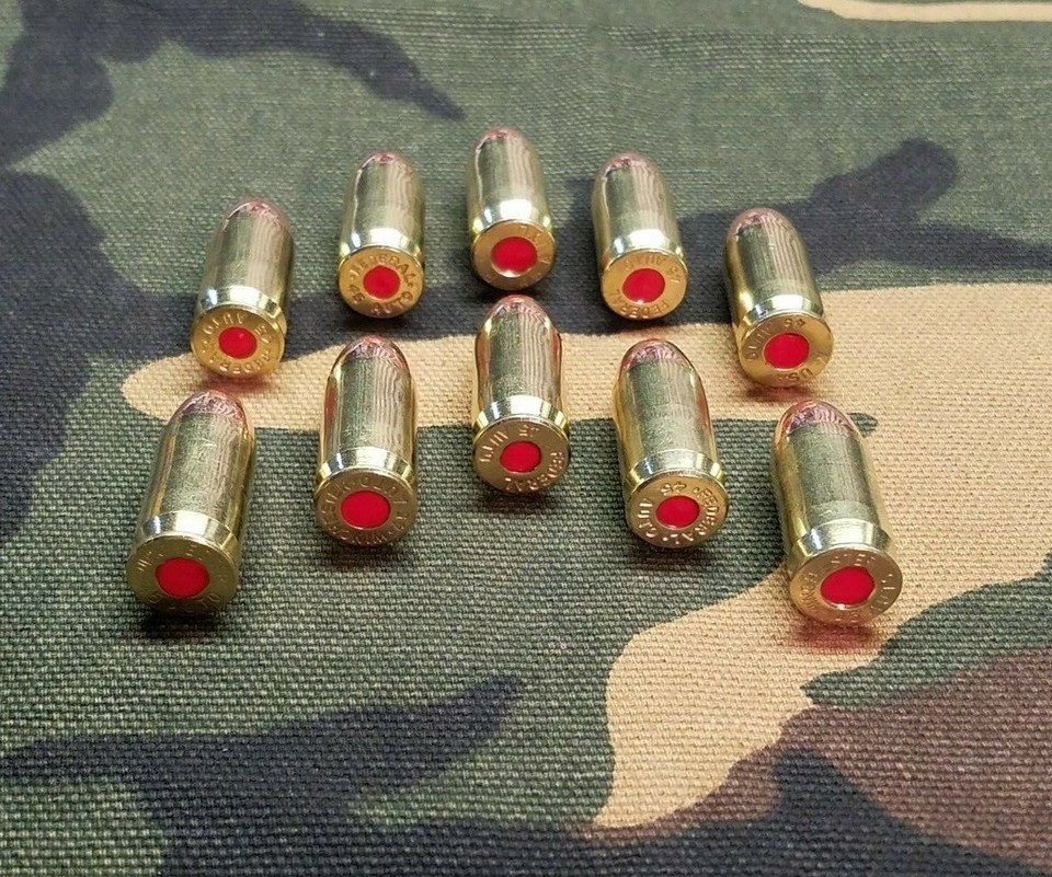 45 ACP SNAP CAPS SET OF 10 (BRASS+FMJ) REAL WEIGHT!!! | eBay