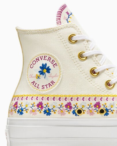 Converse Chuck Taylor AS Free Spirit Florals Platform Hi, A12050C Sizes ...
