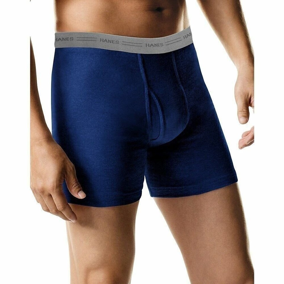 Hanes Men's Tagless Boxer Briefs 10-PACK Underwear S, M, L XL Colors ...