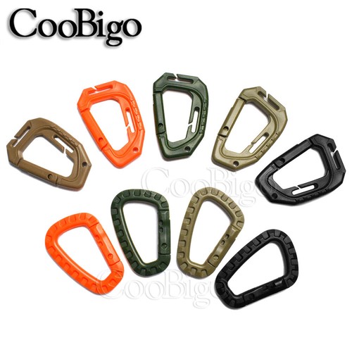 Plastic Snap Hook Carabiner D-Ring Key Chain Outdoor Camping Backpack ...