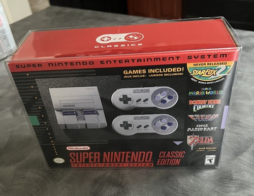 Authentic SNES Super Nintendo Classic Mini. UNOPENED IN PROTECTIVE CASE ...