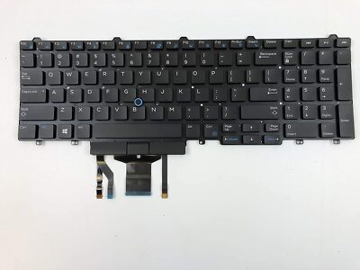 Dell 0383D7 106-Key Backlit Keyboard for Latitude E5580 Precision 7510 ...