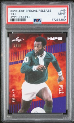 PSA 9 MINT Pele 2020 Leaf Hype #45 Rare Trading Card Purple #8/10 | eBay