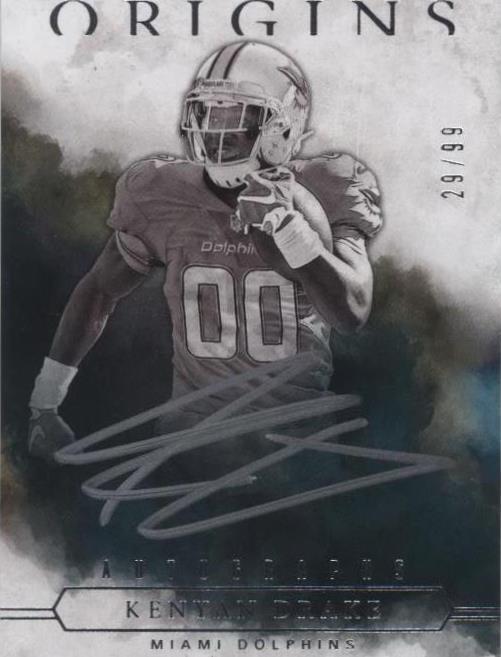2016 Panini Origins - Autographs Kenyan Drake #OA-KD Silver Ink /99 (AU ...