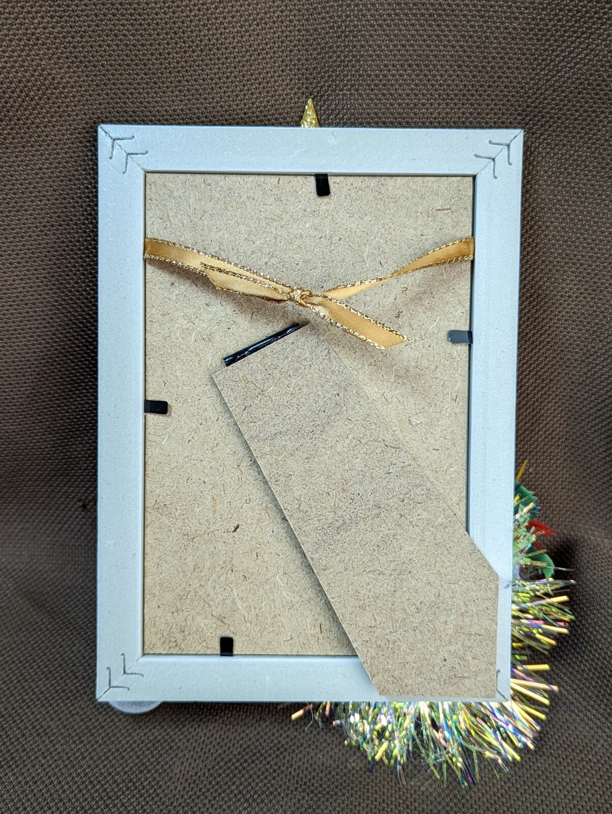 Framed Vintage Christmas Card with Vintage Choir Boy/Angel - Assemblage ...