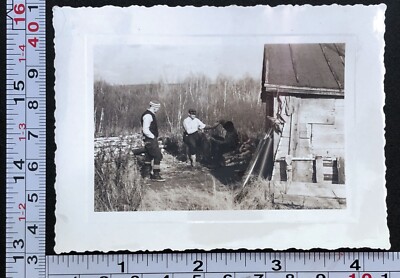 Hunters Hunting Hunt Deer Butcher Cutting Meat Camp 1941 Photo Snapshot ...