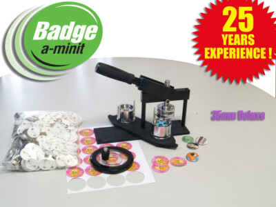 35mm Multipress Badge Making Machine with 250 buttons and circle cutter ...